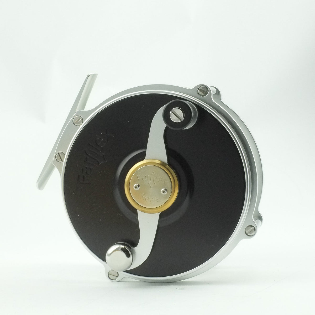 4" Farlex S Handle pillared salmon, bench made salmon fly Reel from th ...
