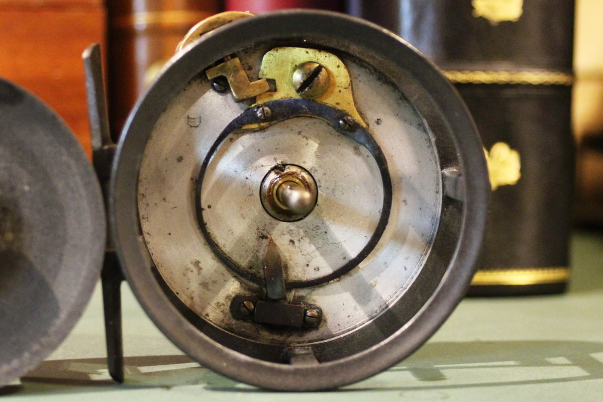 3.1/2" Caged Dingley Fly Reel – Ireland's Antique Fishing Tackle